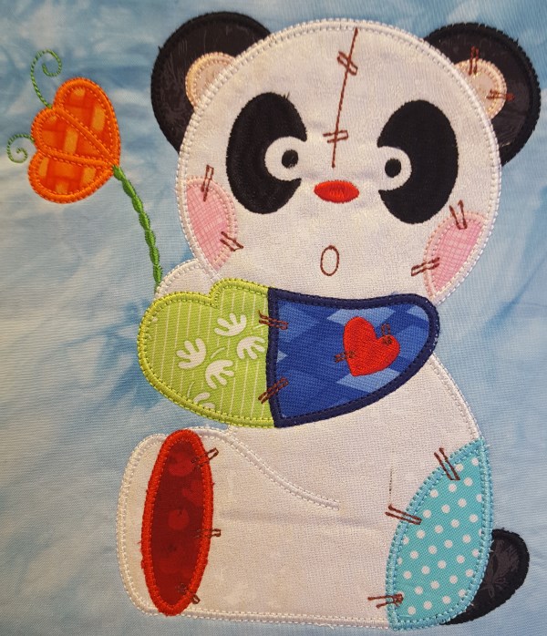 Patchy Applique Panda | OregonPatchWorks