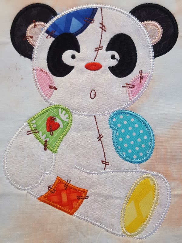 Patchy Applique Panda | OregonPatchWorks
