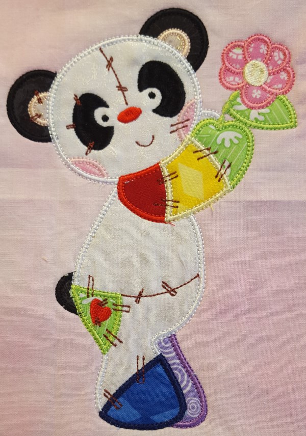 Patchy Applique Panda | OregonPatchWorks