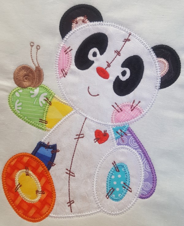 Patchy Applique Panda | OregonPatchWorks
