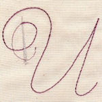 Needle and Thread Alphabet