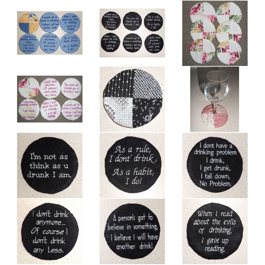 Patchwork Wine Coasters 1 | OregonPatchWorks