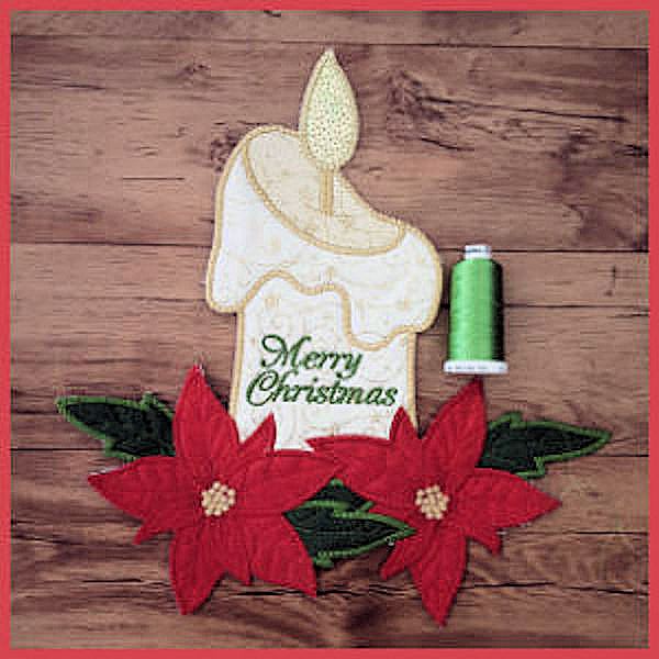 Large Christmas Candle | OregonPatchWorks