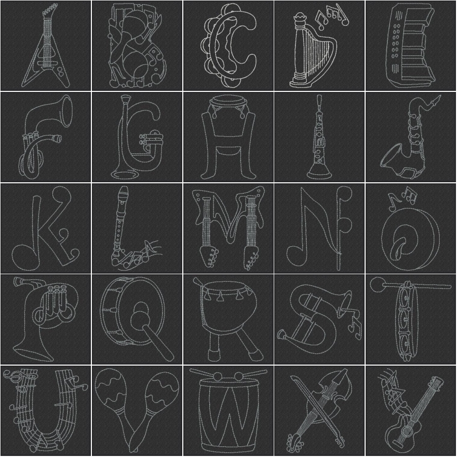 Music Alphabet | OregonPatchWorks