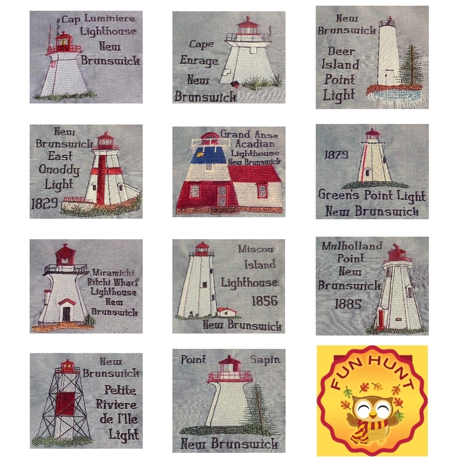 New Brunswick Canada Lighthouse Blocks | OregonPatchWorks