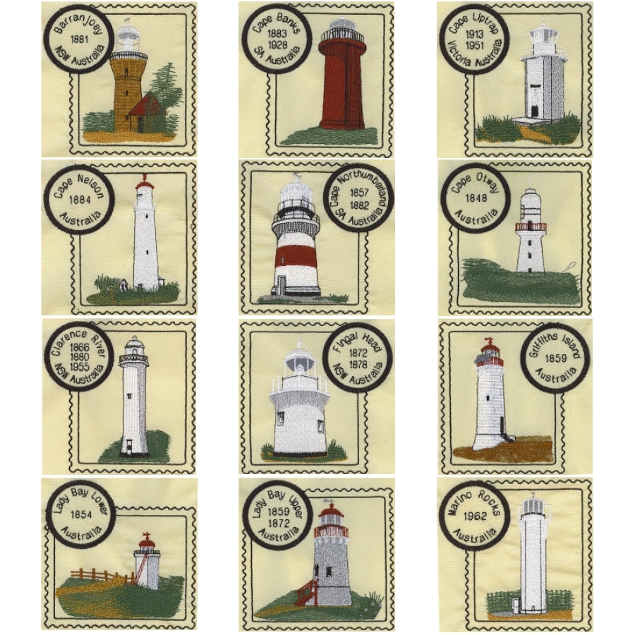 Australia 2 Lighthouse Stamps | OregonPatchWorks