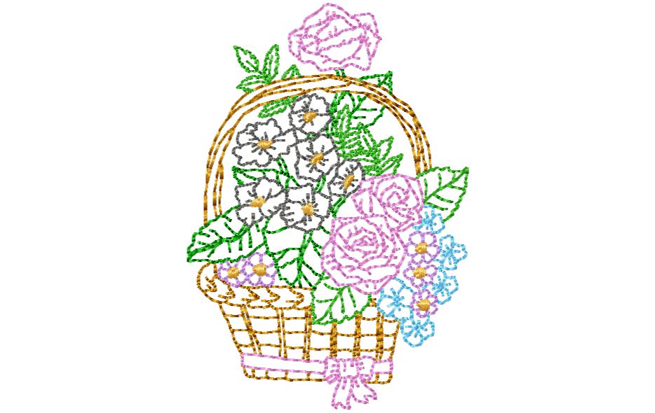 Floral Baskets Singles | OregonPatchWorks