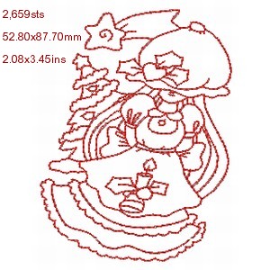 Redwork Sunbonnets Christmas | OregonPatchWorks