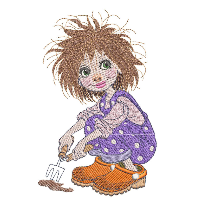 Funky Garden Girls Singles | OregonPatchWorks