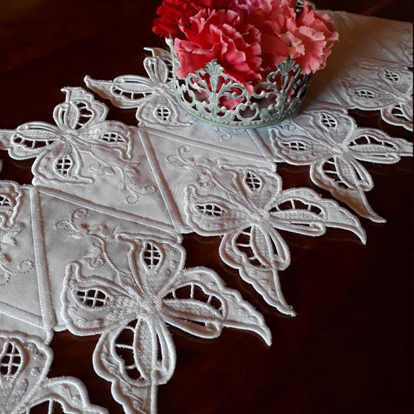 Cutwork Butterfly Runner | OregonPatchWorks