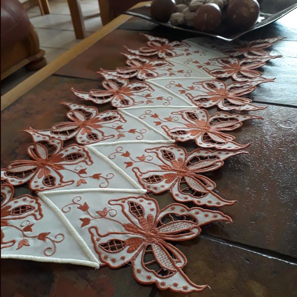 Cutwork Butterfly Runner | OregonPatchWorks