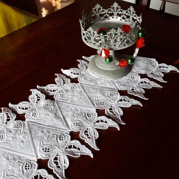 Cutwork Butterfly Runner | OregonPatchWorks