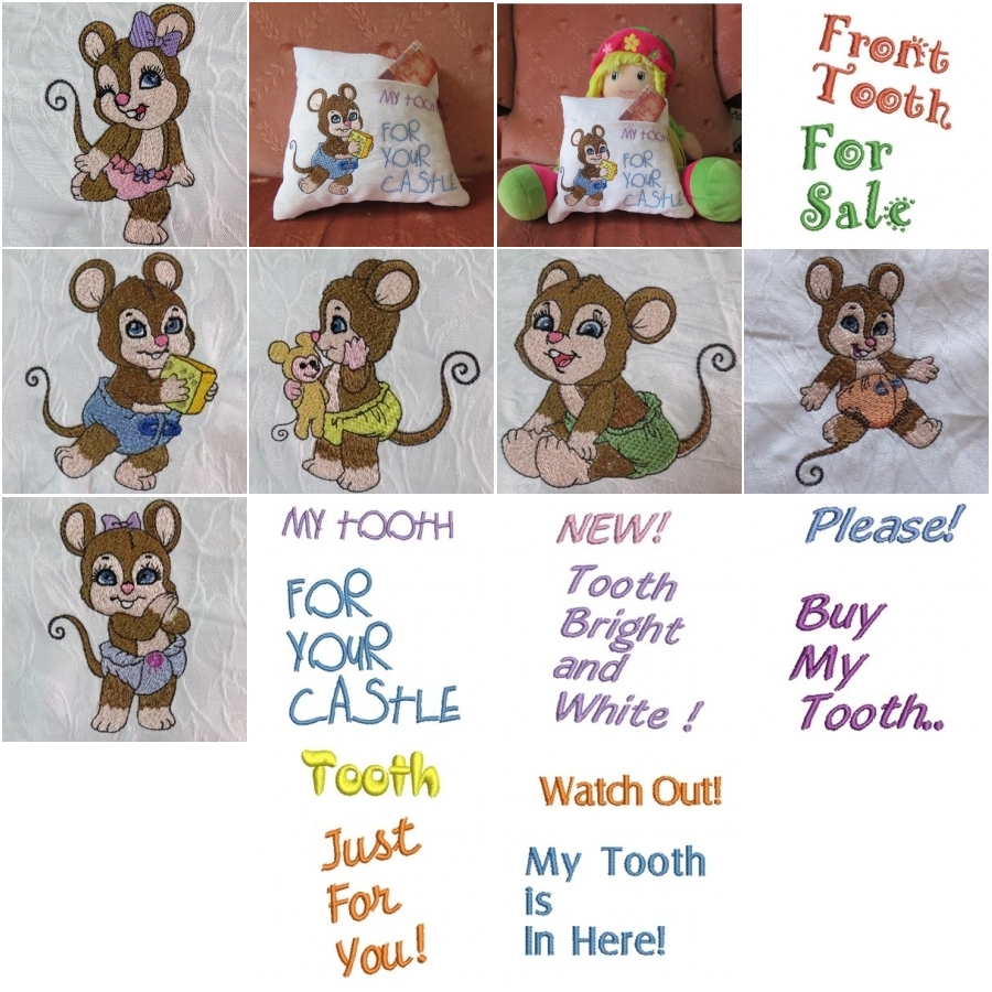 Tooth Fairy Mice Set | OregonPatchWorks