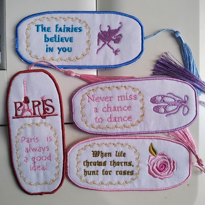 ROSE PARIS DANCE AND FAIRY BOOKMARKS | OregonPatchWorks