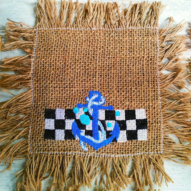 ITH Burlap Sea Coasters | OregonPatchWorks