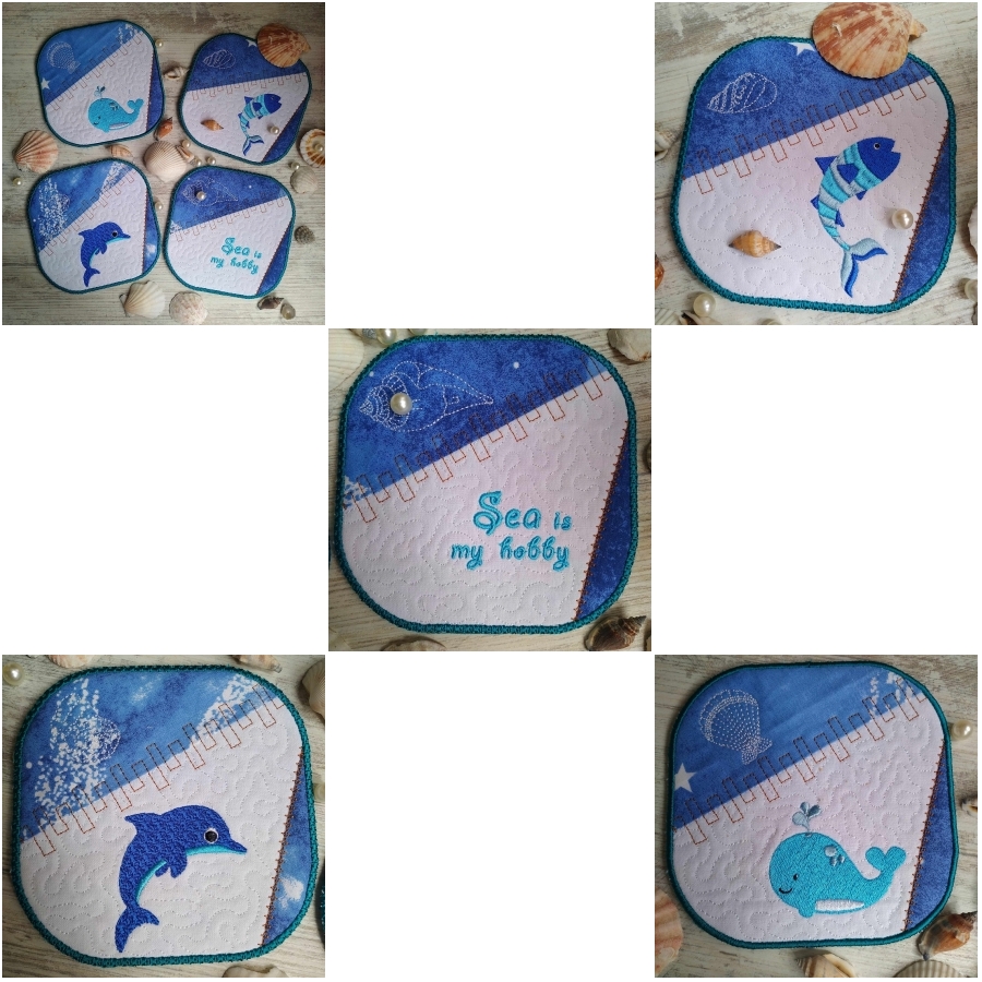 ITH Navy Coasters | OregonPatchWorks