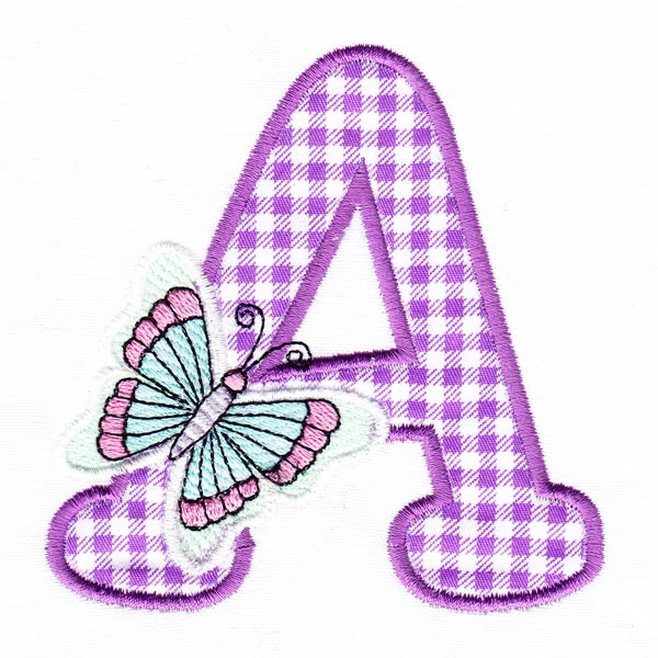 Butterfly Alphabet Singles | OregonPatchWorks