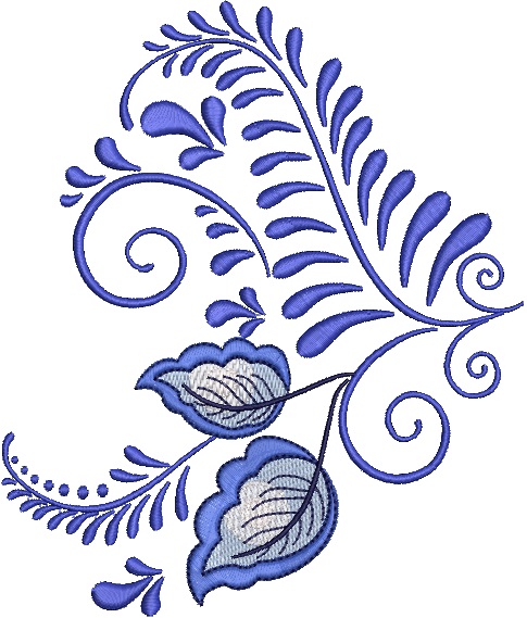 Bluework Delight Singles | OregonPatchWorks