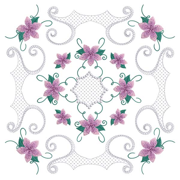 Floral Delight Candlewick Quilt Blocks | OregonPatchWorks