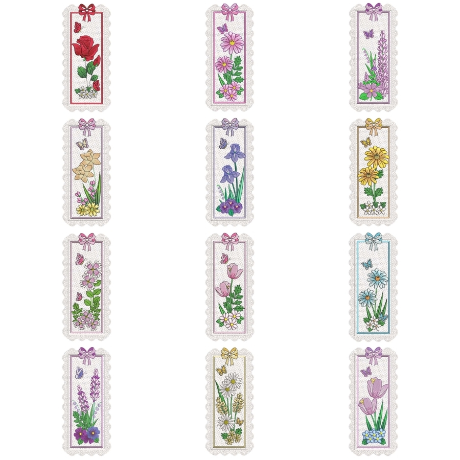 FSL Floral Bookmarks | OregonPatchWorks