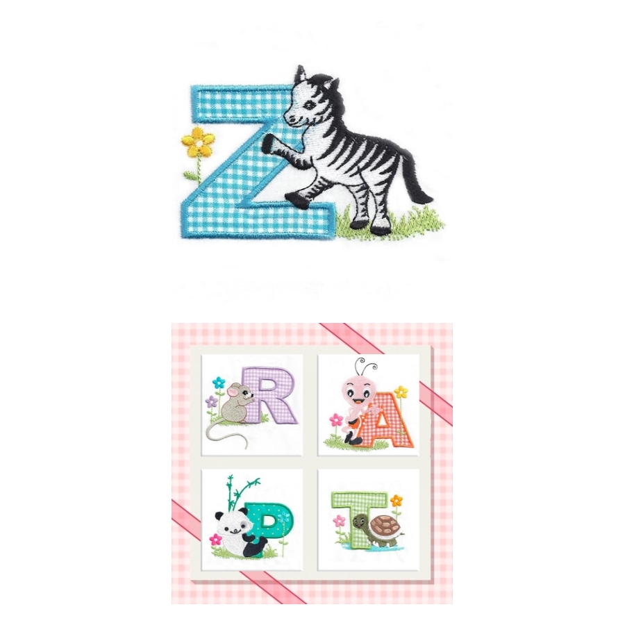 Animal Applique Alphabet | OregonPatchWorks