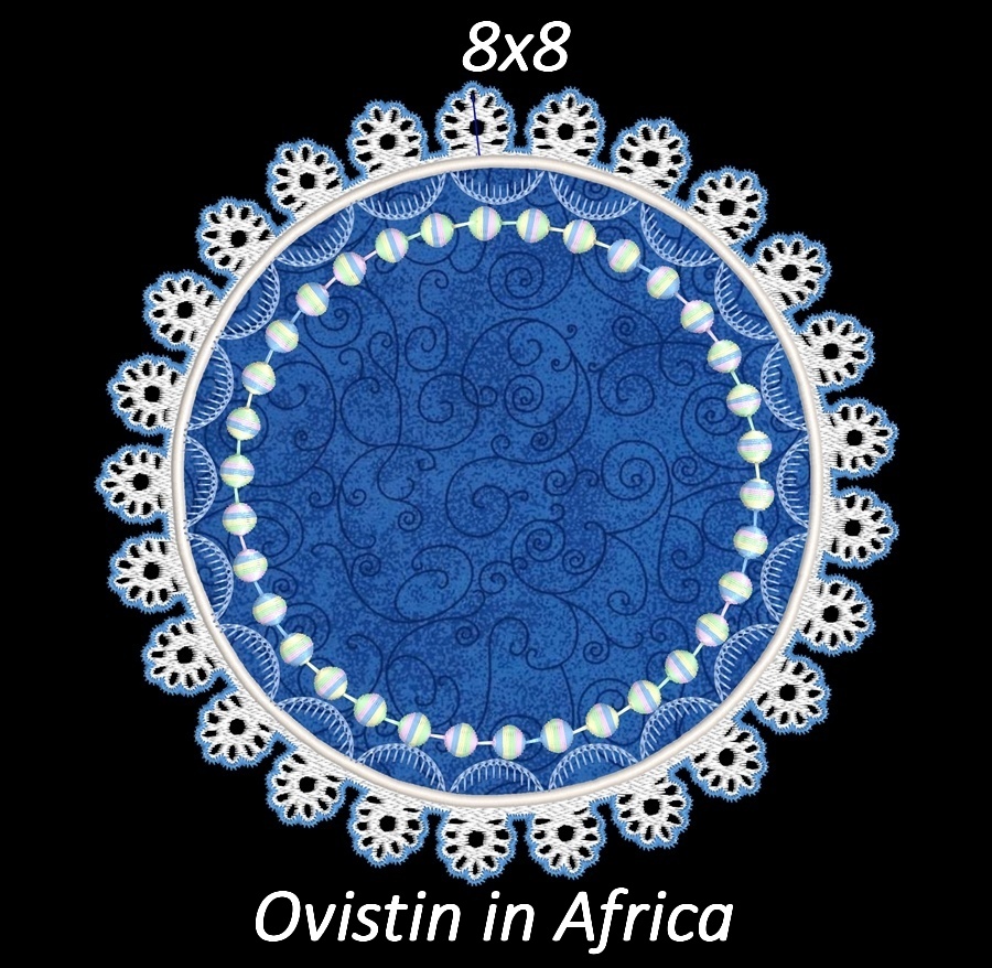 Organza Scallop Doilies 8x8 | OregonPatchWorks