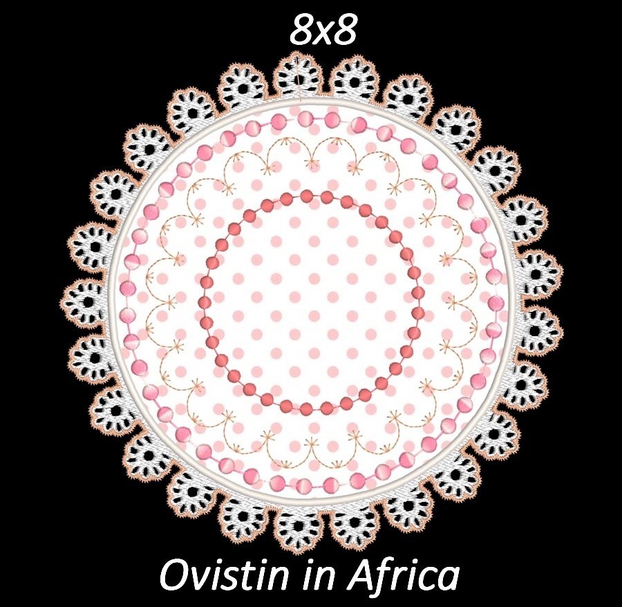 Organza Scallop Doilies 8x8 | OregonPatchWorks