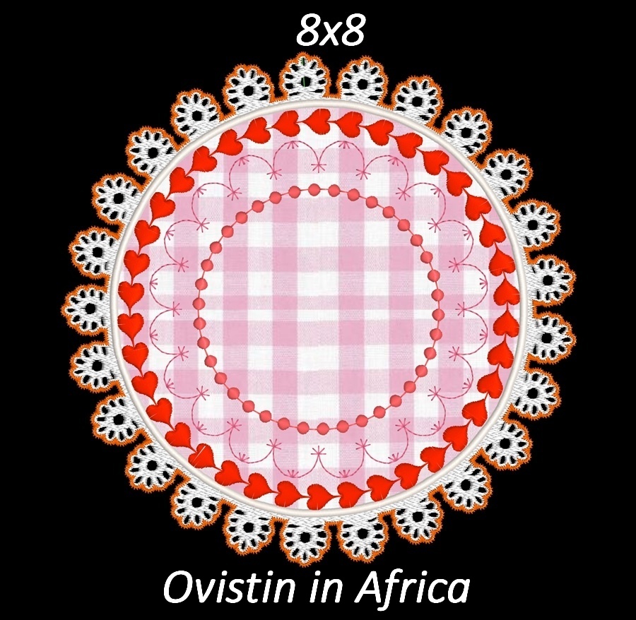 Organza Scallop Doilies 8x8 | OregonPatchWorks