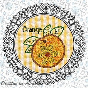 FSL Applique Orange Coasters