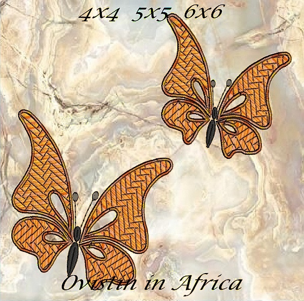 Cutwork Butterflies 4x4 5x5 6x6 | OregonPatchWorks