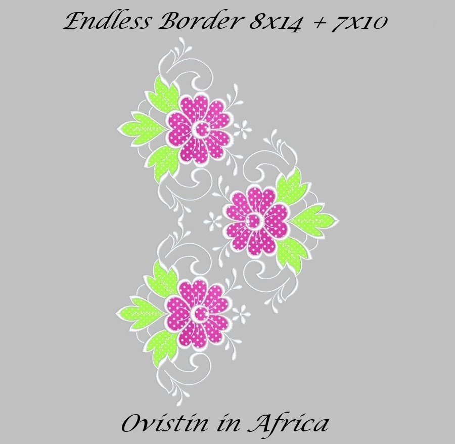 Applique Borders Small and Large Hoops 7x10 8x14 | OregonPatchWorks