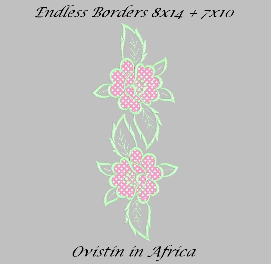 Applique Borders Small and Large Hoops 7x10 8x14 | OregonPatchWorks