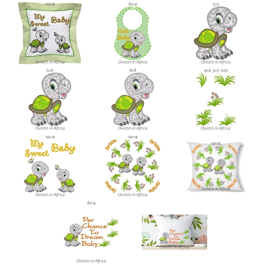 Baby Tortoise 3x3 to 14x14 | OregonPatchWorks