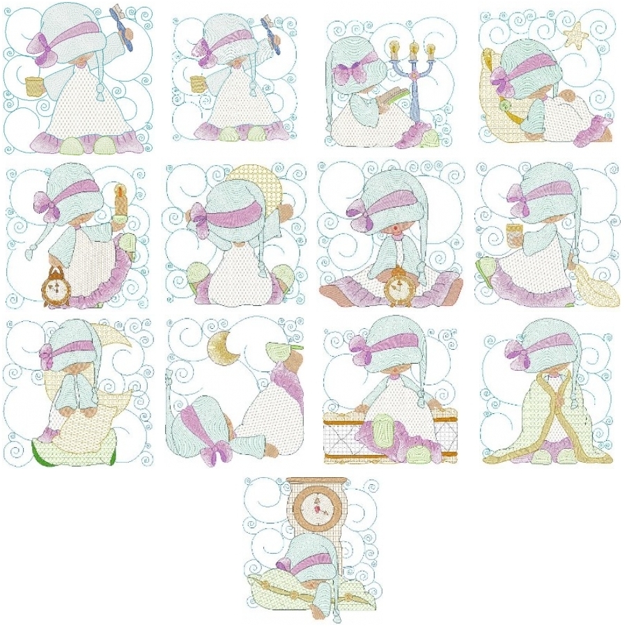 Bedtime Sunbonnet Quilt | OregonPatchWorks