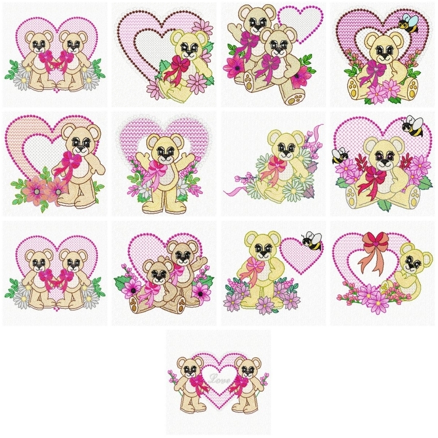 I LOVE TEDDY BEARS | OregonPatchWorks