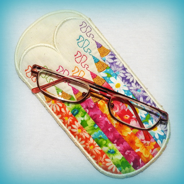 Rainbow Glasses Case 2 | OregonPatchWorks