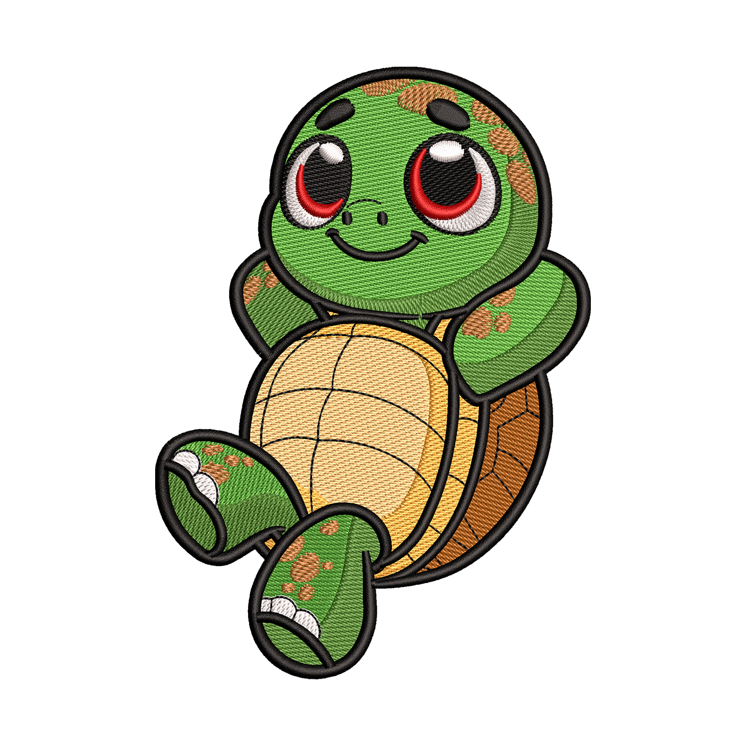 Adorable relaxing turtle