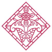 Redwork Butterfly Decor | OregonPatchWorks