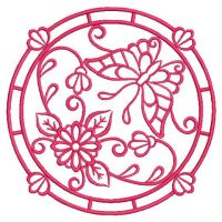 Redwork Butterfly Decor | OregonPatchWorks