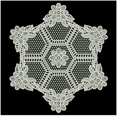 FSL White Flower 4 | OregonPatchWorks