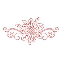 Redwork Sunflowers 2 | OregonPatchWorks