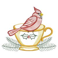 Rippled Christmas Cardinal | OregonPatchWorks