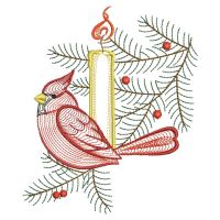 Rippled Christmas Cardinal | OregonPatchWorks