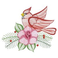 Rippled Christmas Cardinal | OregonPatchWorks