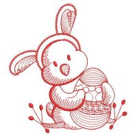 Redwork Cute Chick | OregonPatchWorks