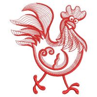 Redwork Farm Animals 2
