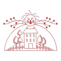 Redwork Folk Art 2
