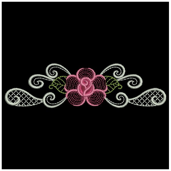 Heirloom Elegant Rose Border 1 | OregonPatchWorks