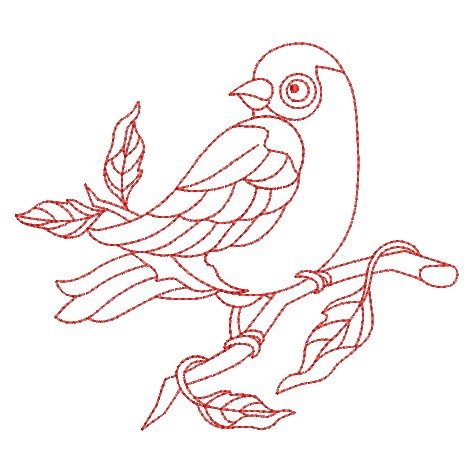 Redwork Birds 2 | OregonPatchWorks