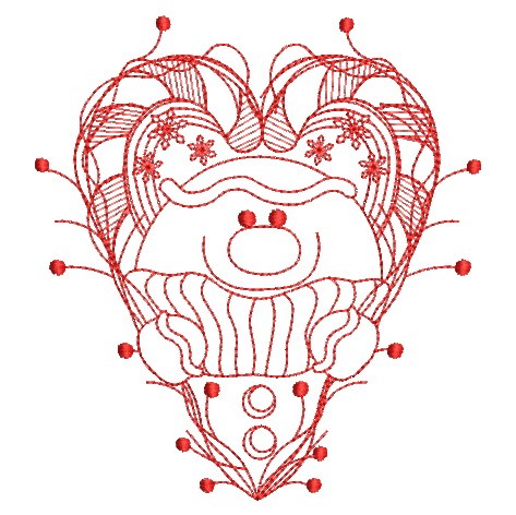 Redwork Folk Art Christmas | OregonPatchWorks